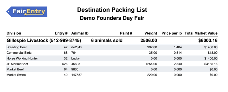 Entering Destination and Flooring Information – FairEntry Help Center