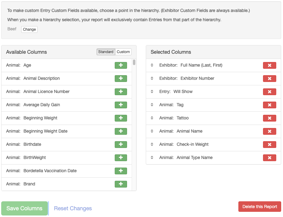 Creating Custom Reports – FairEntry Help Center