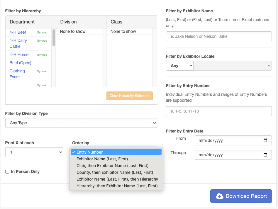 Creating Custom Entry Cards – FairEntry Help Center