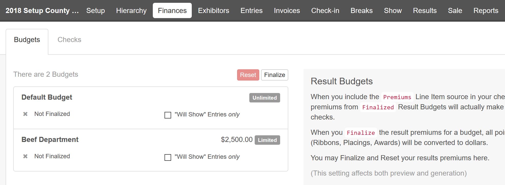 Tips for using Results fields on Custom Reports – FairEntry Help Center